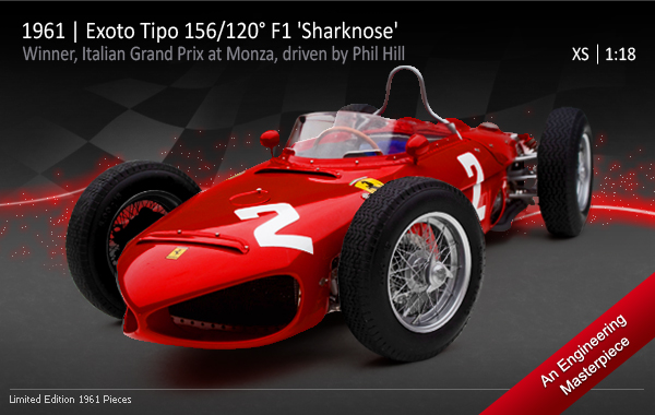 1961 Exoto XS Tipo 156/120 F1 'Sharknose'