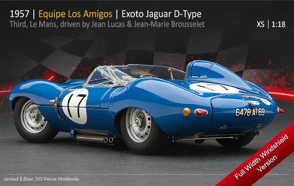 1957 Exoto XS Jaguar D-Type 'Short Nose' / Equipe Los Amigos